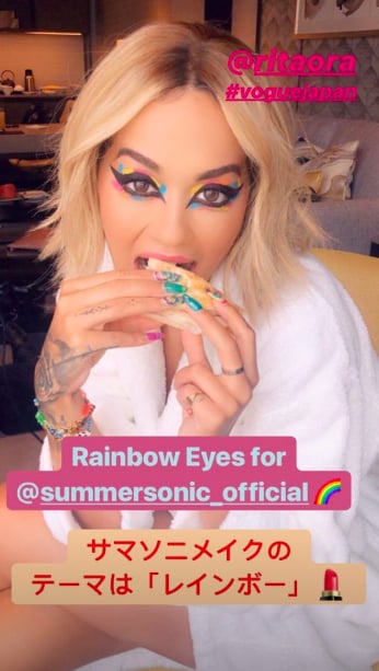 rita ora makeup
