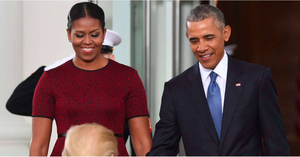 Michelle Obama Red Dress at Inauguration 2017 | POPSUGAR Fashion
