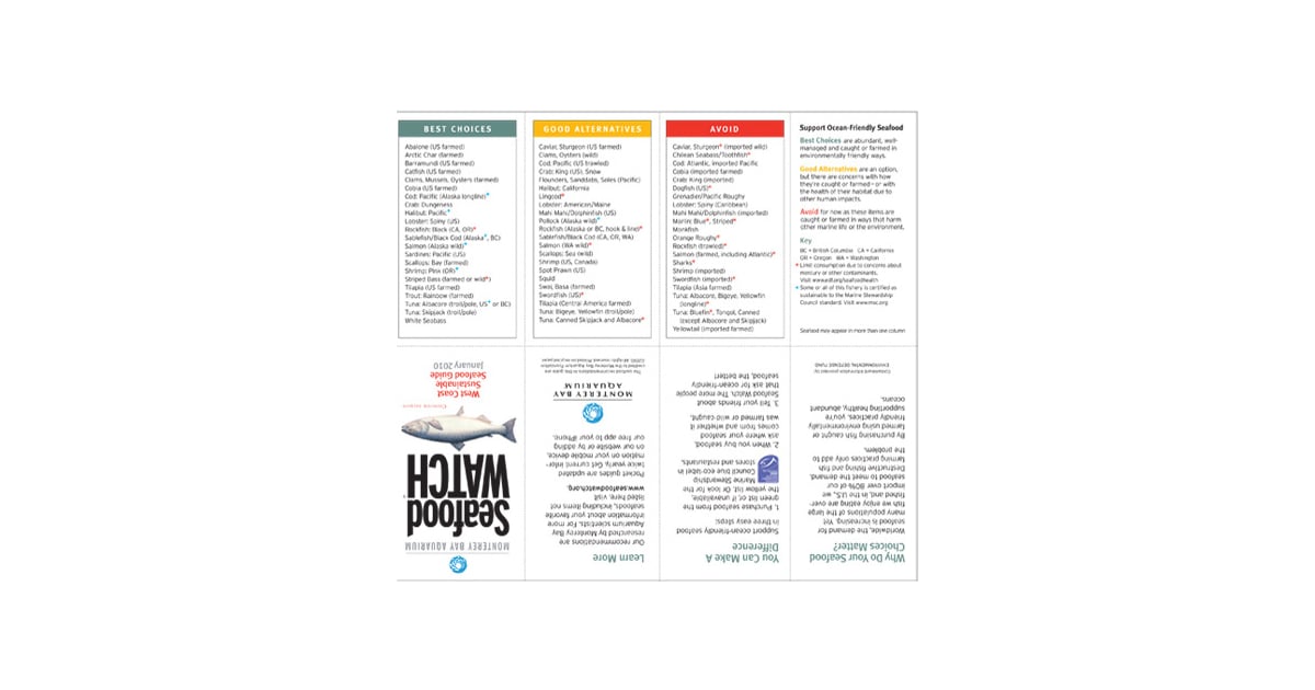 Monterey Bay Aquarium Seafood Watch Program Helps Consumers Make Better ...