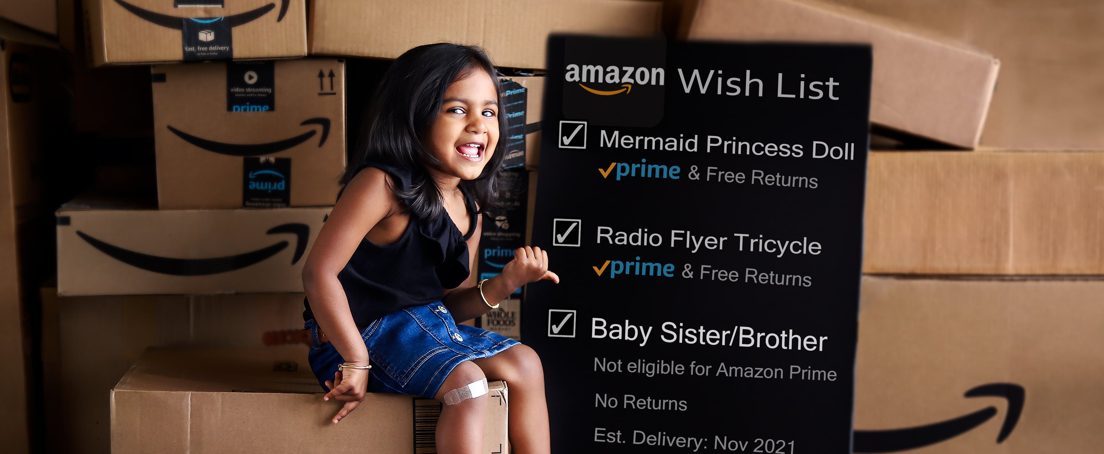 Amazon Prime Wish List Pregnancy Announcement | PS Family