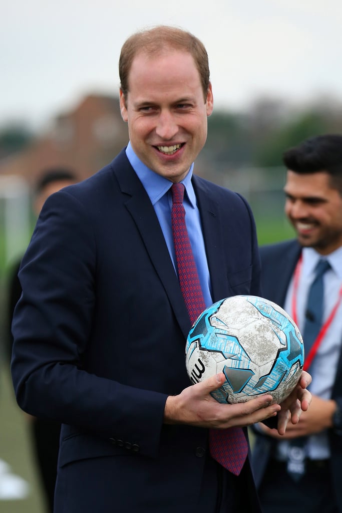 Prince William Playing Soccer December 2015 | POPSUGAR Celebrity