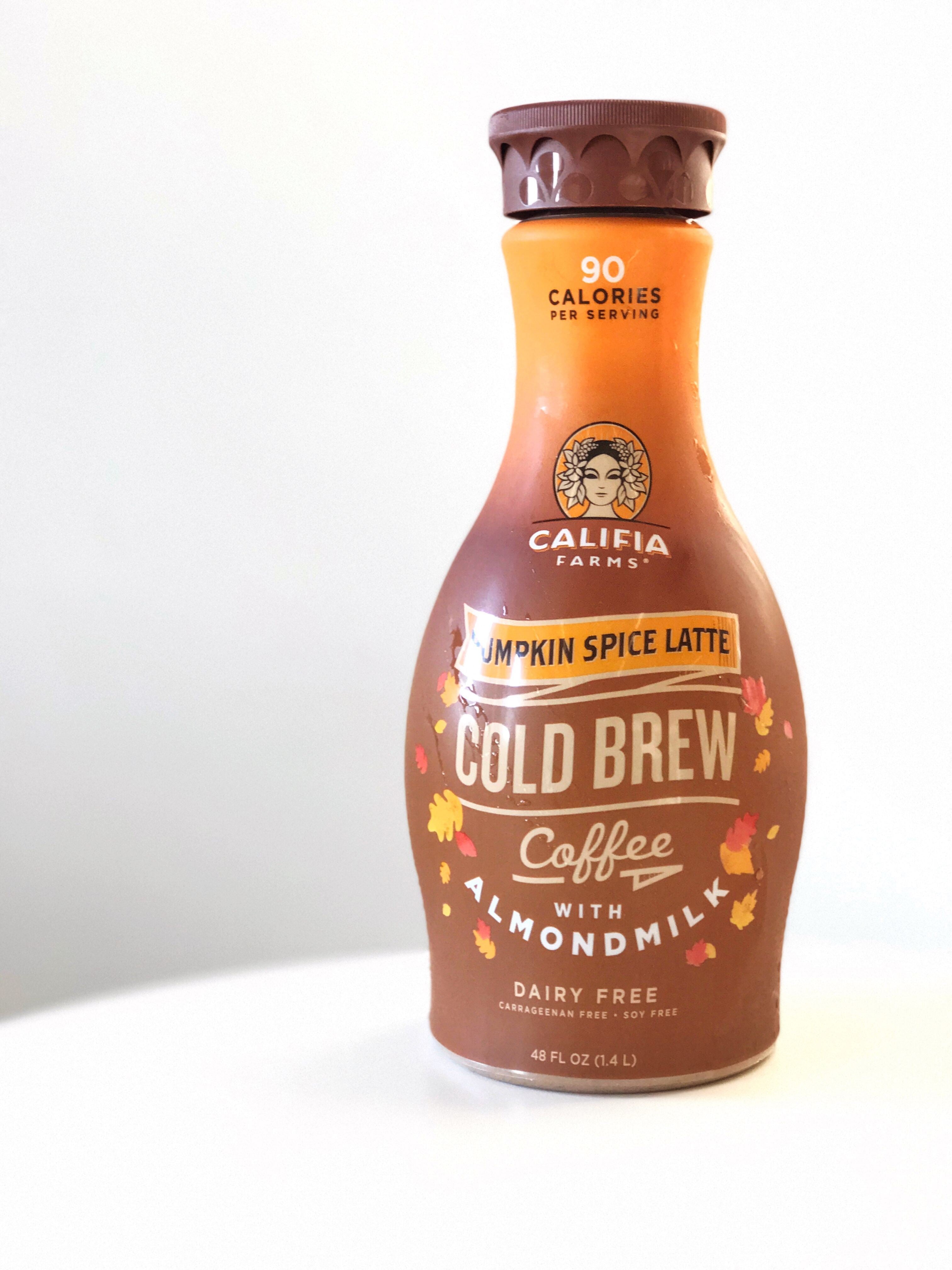 Califia Farms Almond Milk Cold-Brew Pumpkin Spice Latte | PS Fitness