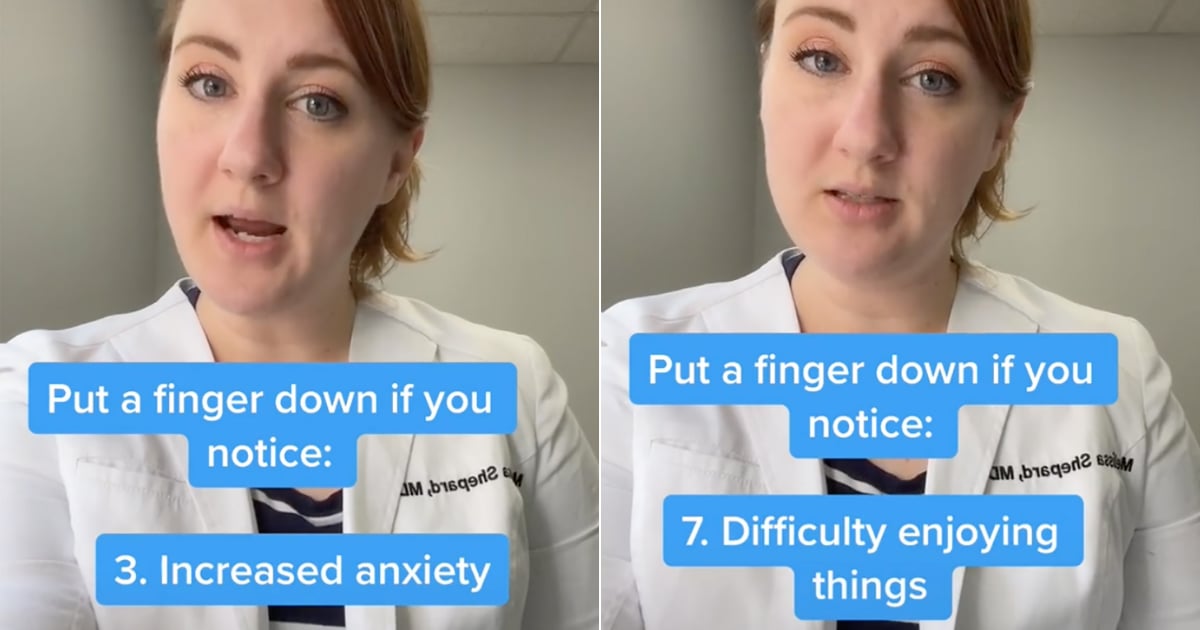 Therapist Shares "Put a Finger Down" For Signs of Depression | POPSUGAR ...