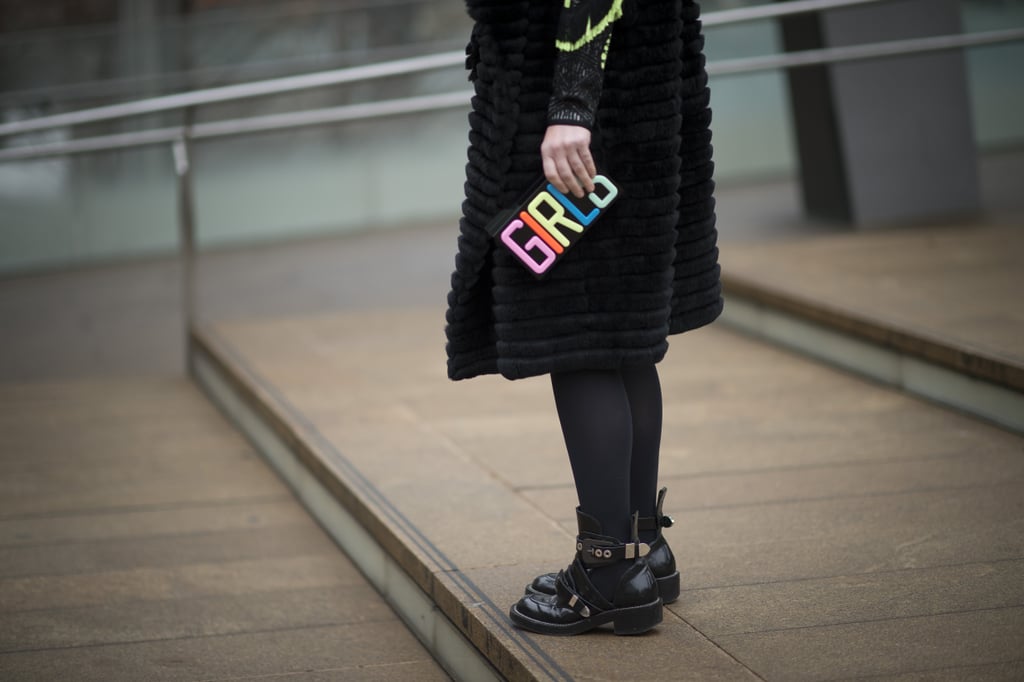 Word Clutches Street Style Trend | POPSUGAR Fashion