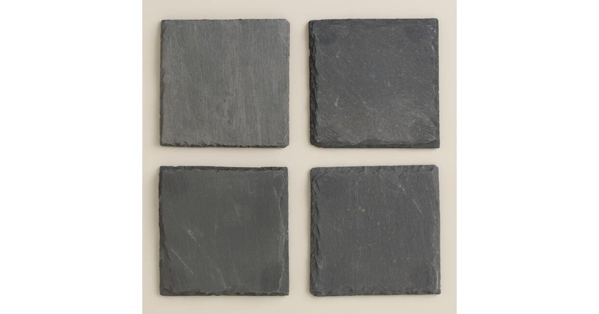Square Slate Coasters, Set of Four | Cost Plus World Market Gifts For ...