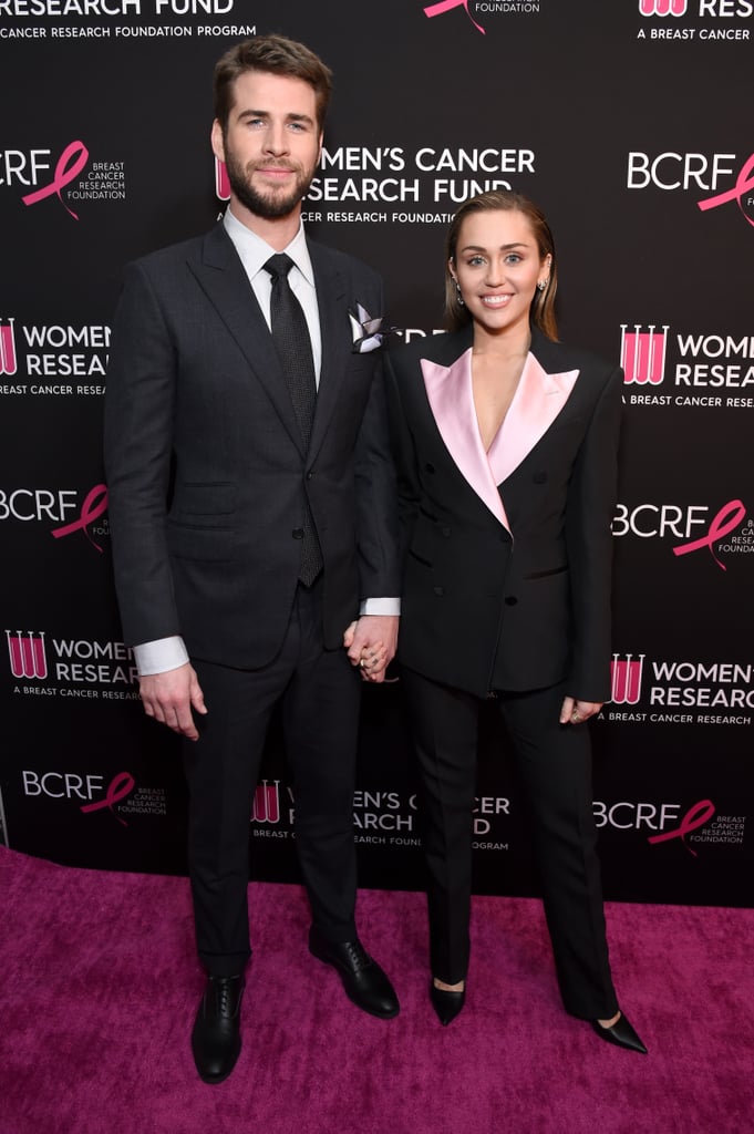 Miley Cyrus Liam Hemsworth at Cancer Research Fund Gala 2019 | POPSUGAR ...