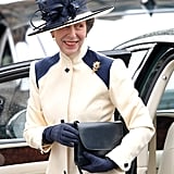 Princess Anne Wearing White Coat | POPSUGAR Fashion