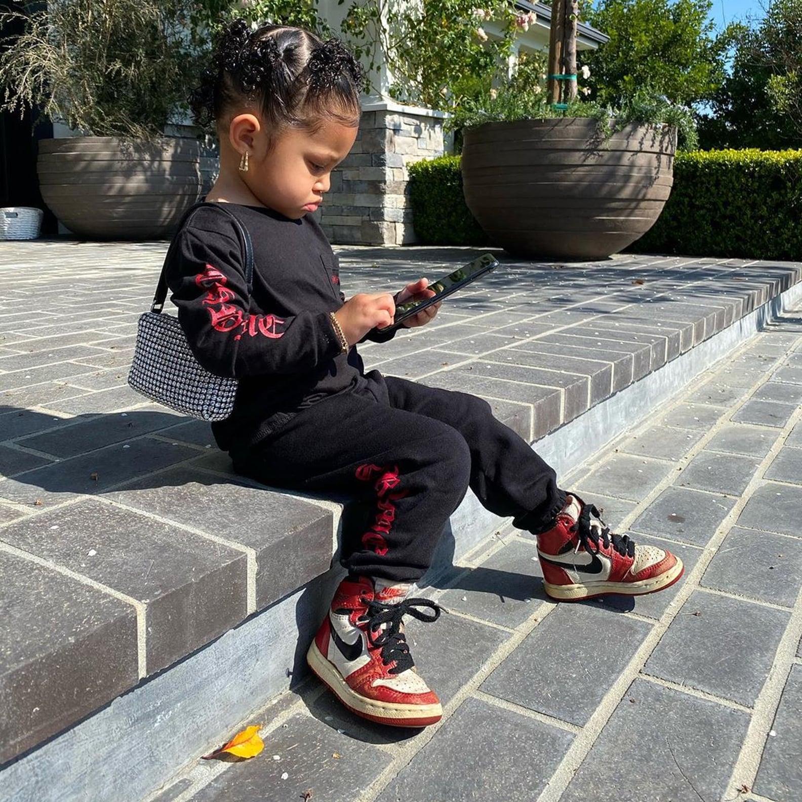 Stormi Webster Carrying Alexander Wang Bag on Instagram | PS Fashion