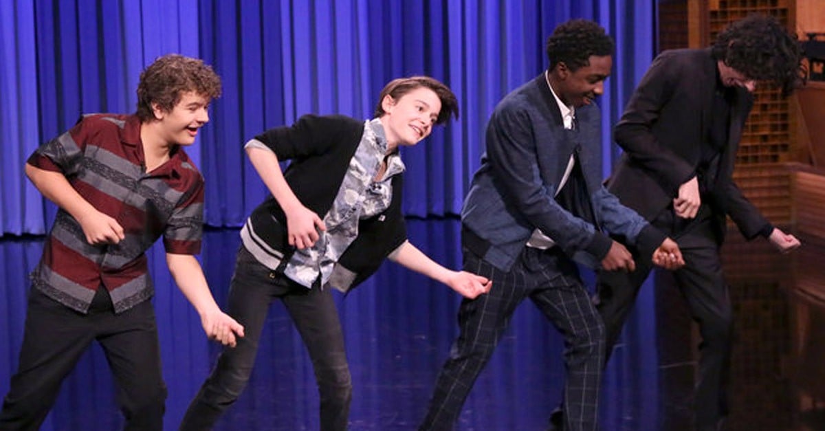 Stranger Things Cast Dance Battle on The Tonight Show | POPSUGAR Celebrity