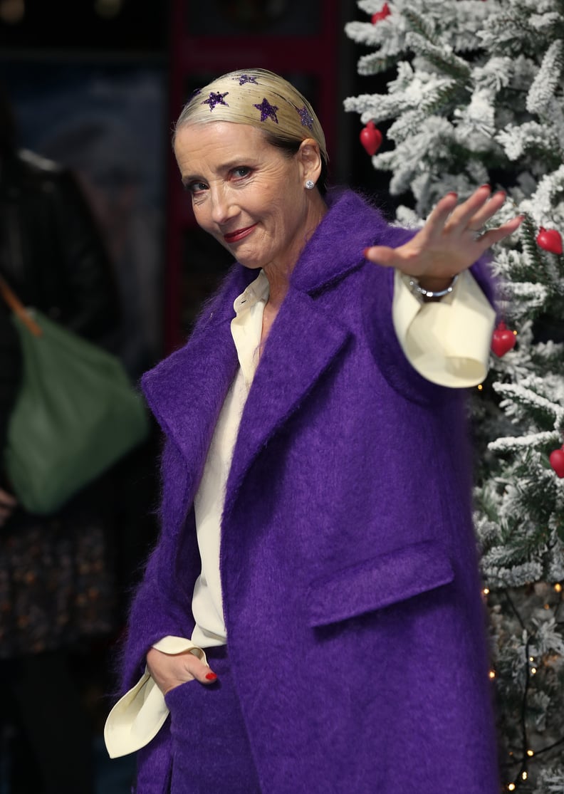 Emma Thompson Glitter Star Hairstyle Last Christmas Premiere | PS UK Beauty