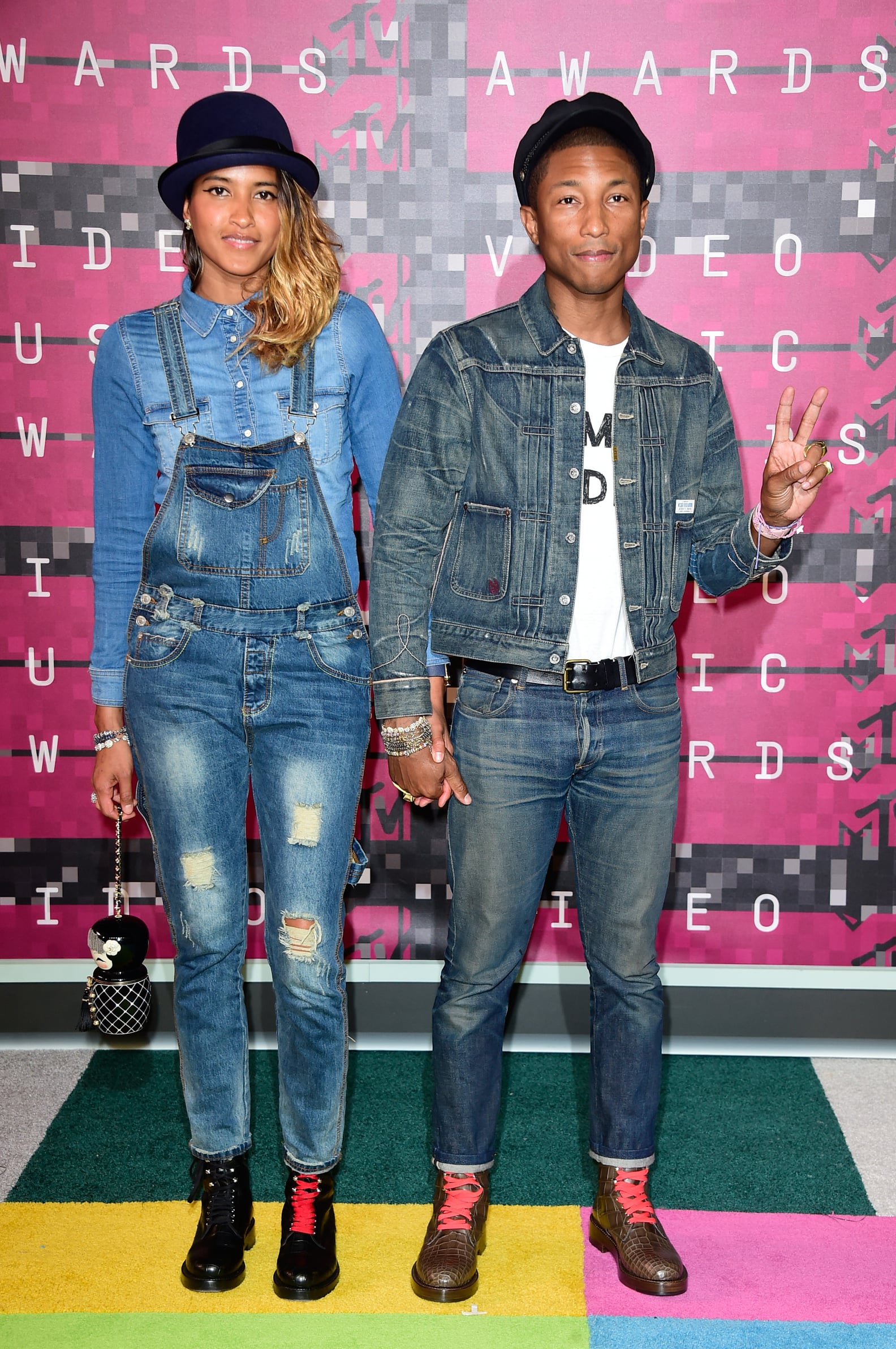 Pharrell Williams and Helen Lasichanh Pictures | PS Celebrity