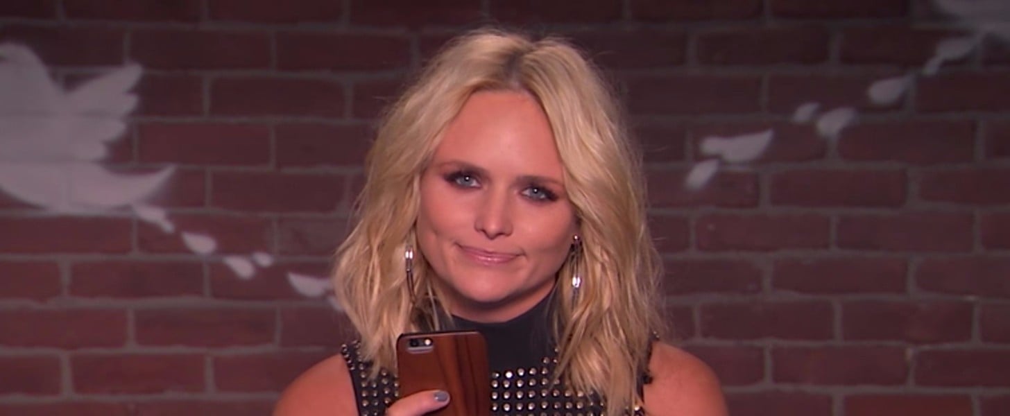 Miranda Lambert Reading Mean Tweets Country Music Edition 2 | POPSUGAR ...