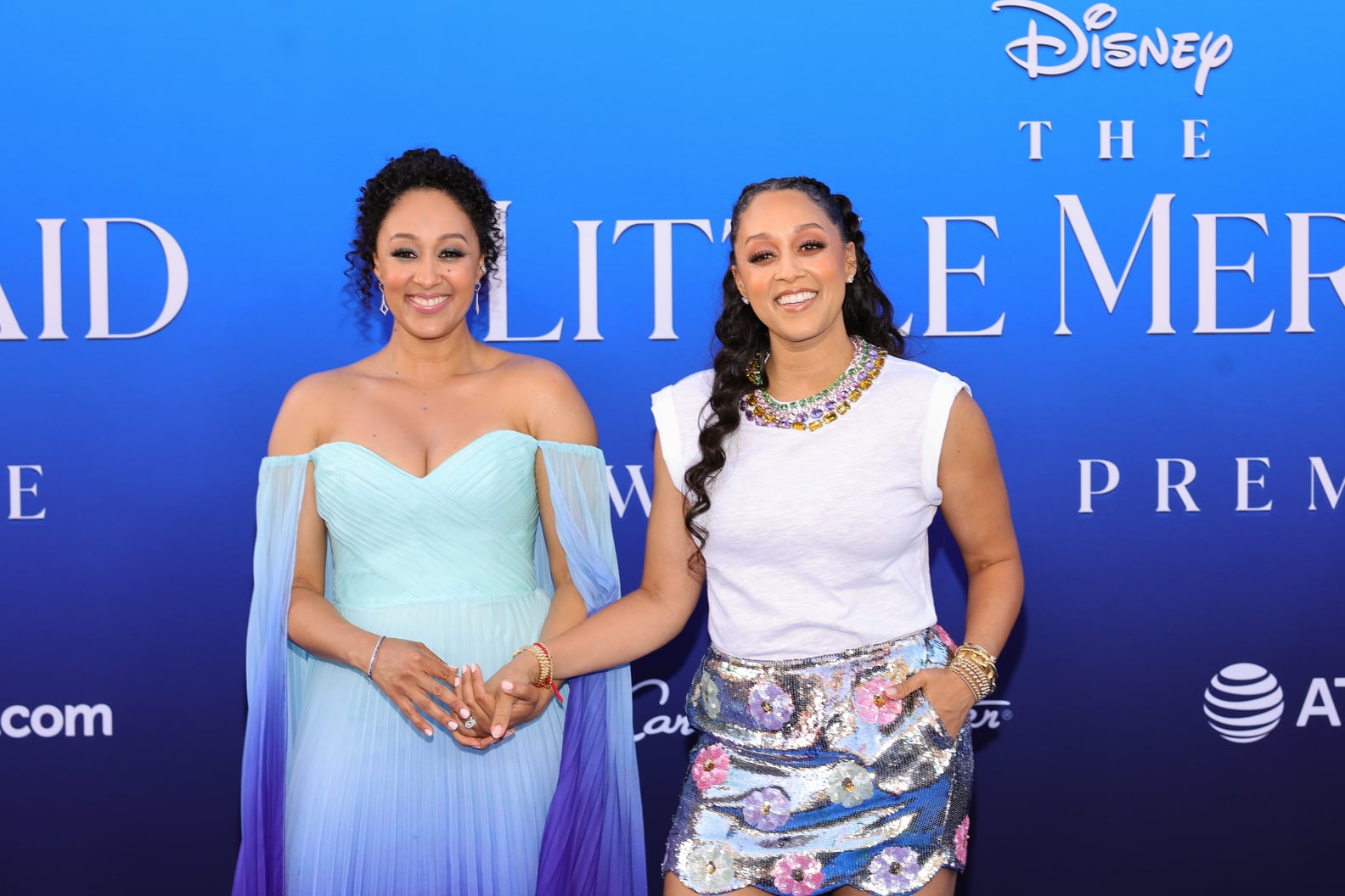 Tia, Tamera Mowry Bring Daughters to Little Mermaid Premiere | PS Celebrity