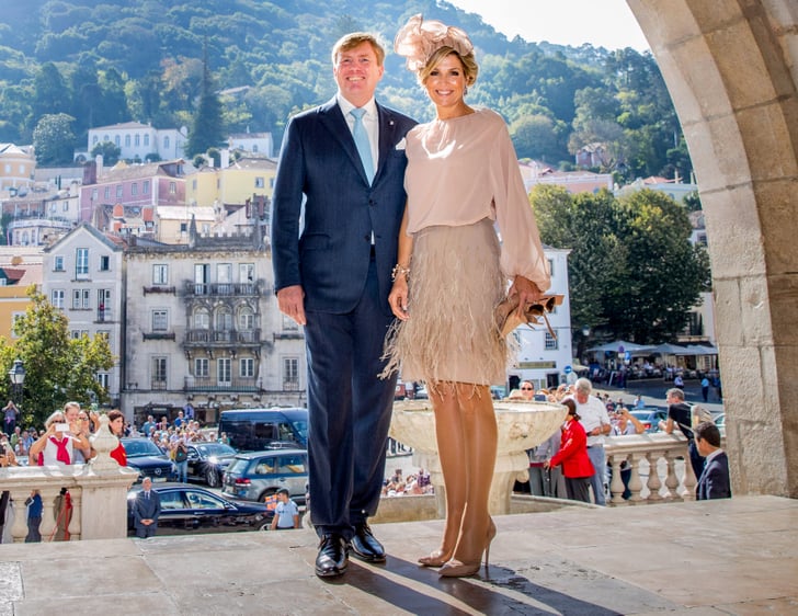 Queen Maxima's Feather Skirt | POPSUGAR Fashion