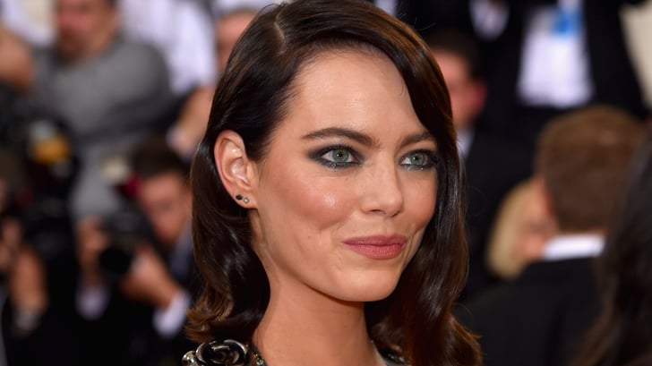 Emma Stone Is Brunette at the Met Gala 2016 | POPSUGAR Beauty