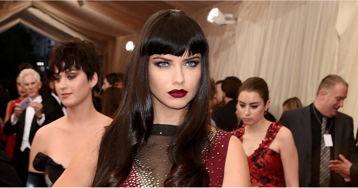 Adriana Lima Goes Goth at the 2015 Met Gala | POPSUGAR Latina
