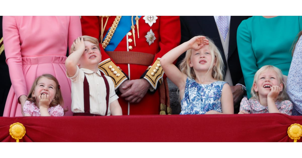 Princess Charlotte, Prince George, Savannah Phillips and Isla Phillips ...