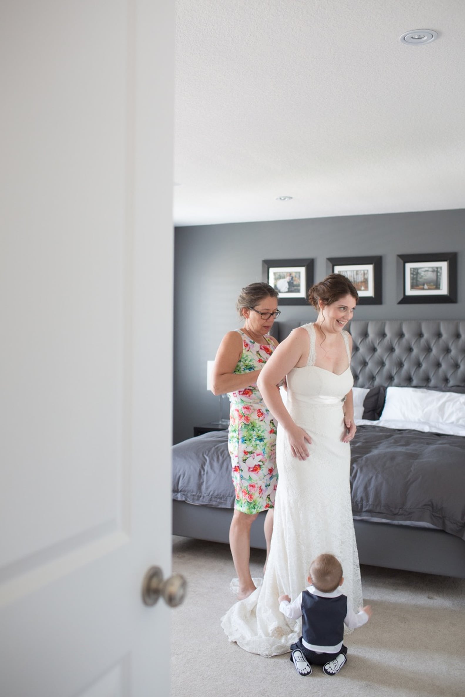Photo of Bride and Bridesmaids Breastfeeding Together | PS Family