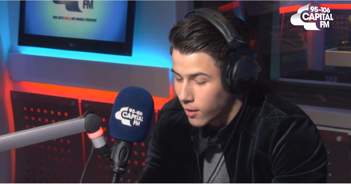 Nick Jonas Rapping on Capital FM Video | POPSUGAR Celebrity