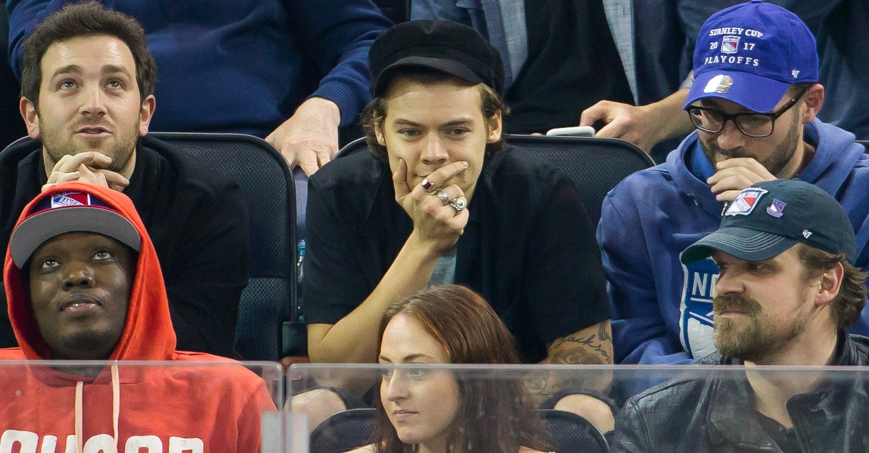 Harry Styles at New York Rangers Game April 2017 | PS Celebrity