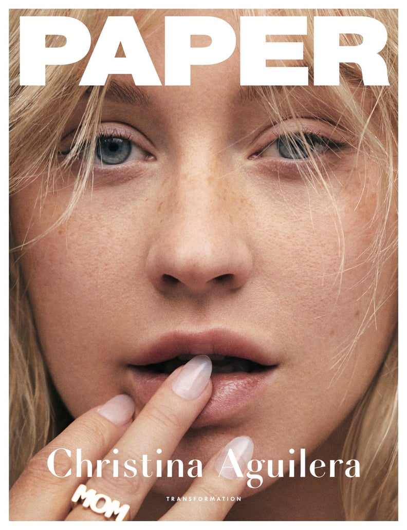 Christina Aguilera's No-Makeup Paper Magazine Cover 2018 | PS Beauty